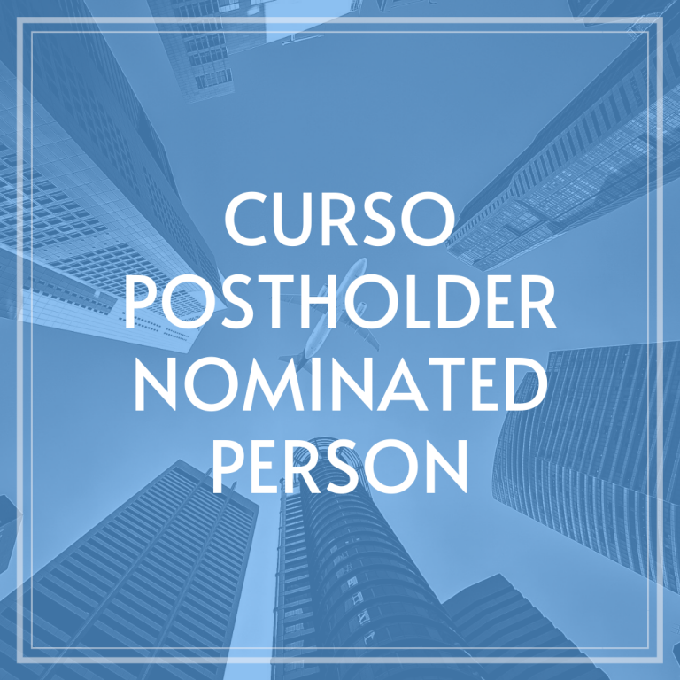 CURSO POSTHOLDER - NOMINATED PERSON - Cinetic Plus